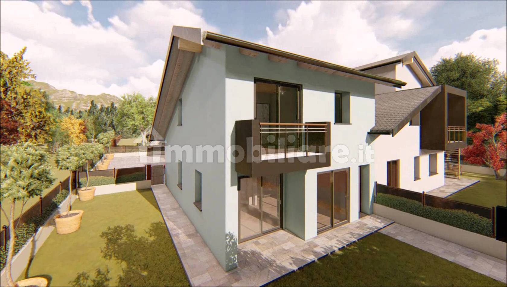 Villa a schiera via Vittorio Alfieri 8, San Rocco, Bernezzo