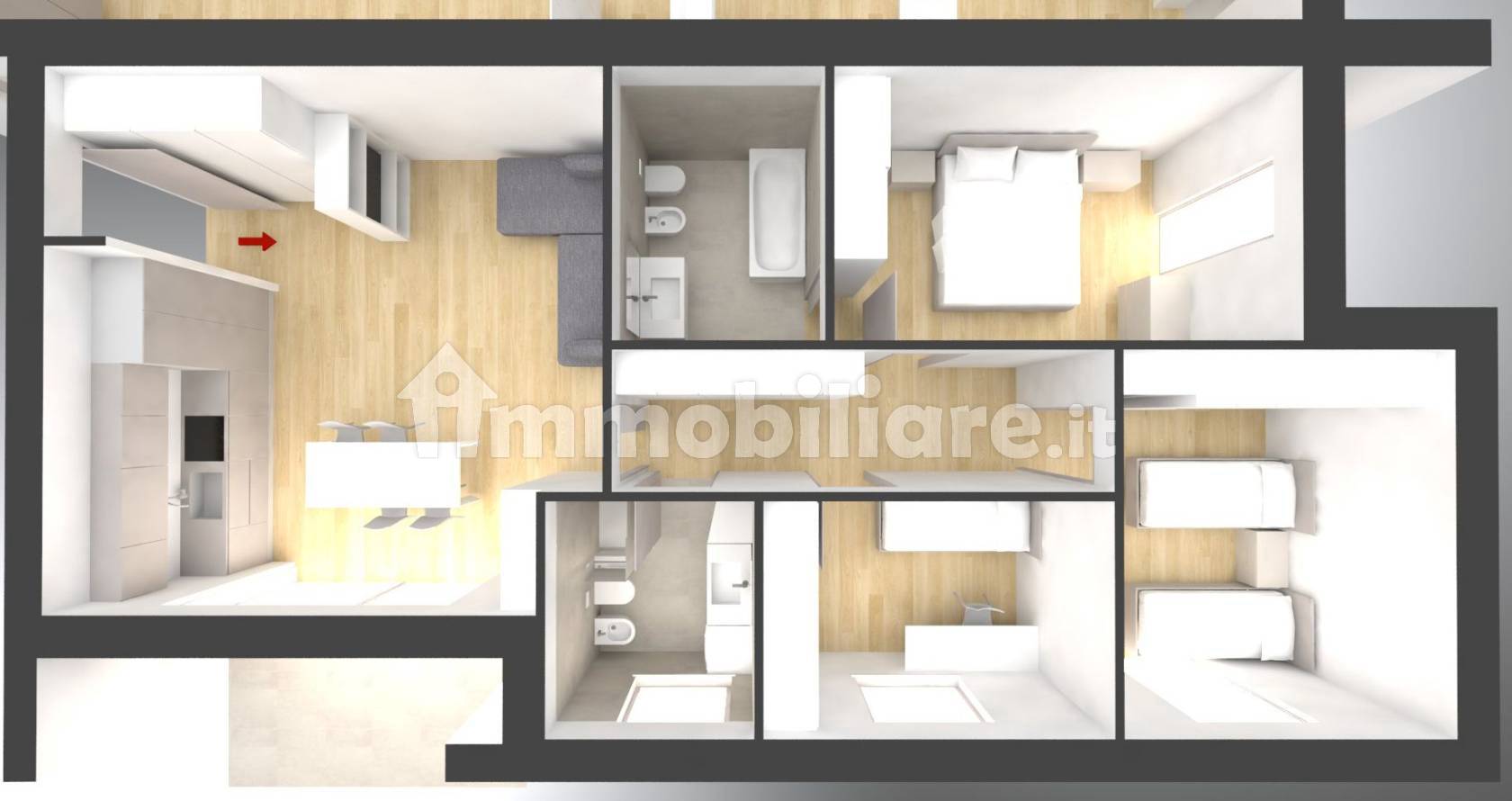 Quadrilocale via Pallanza, Vat - Paderno, Udine