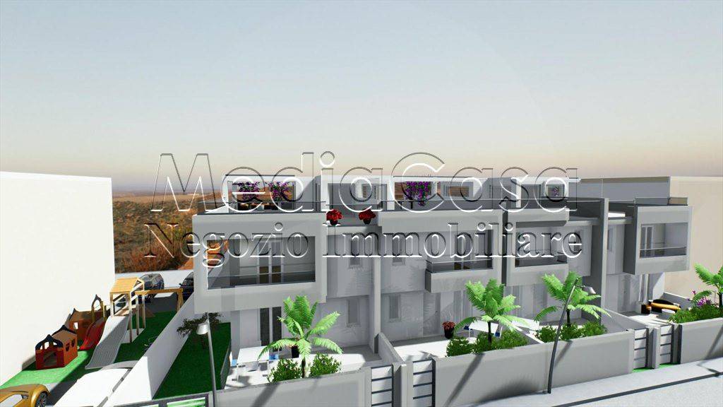 Villa a schiera 4 locali, nuova, Parete