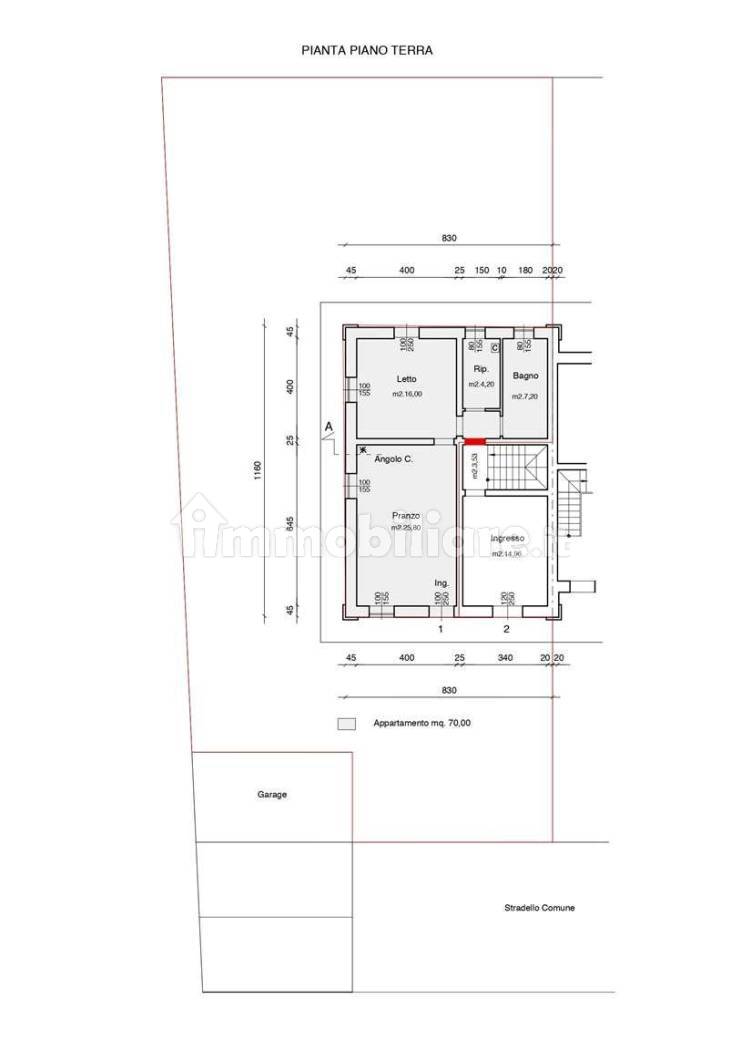 Villa a schiera, nuova, Pontegradella, Ferrara