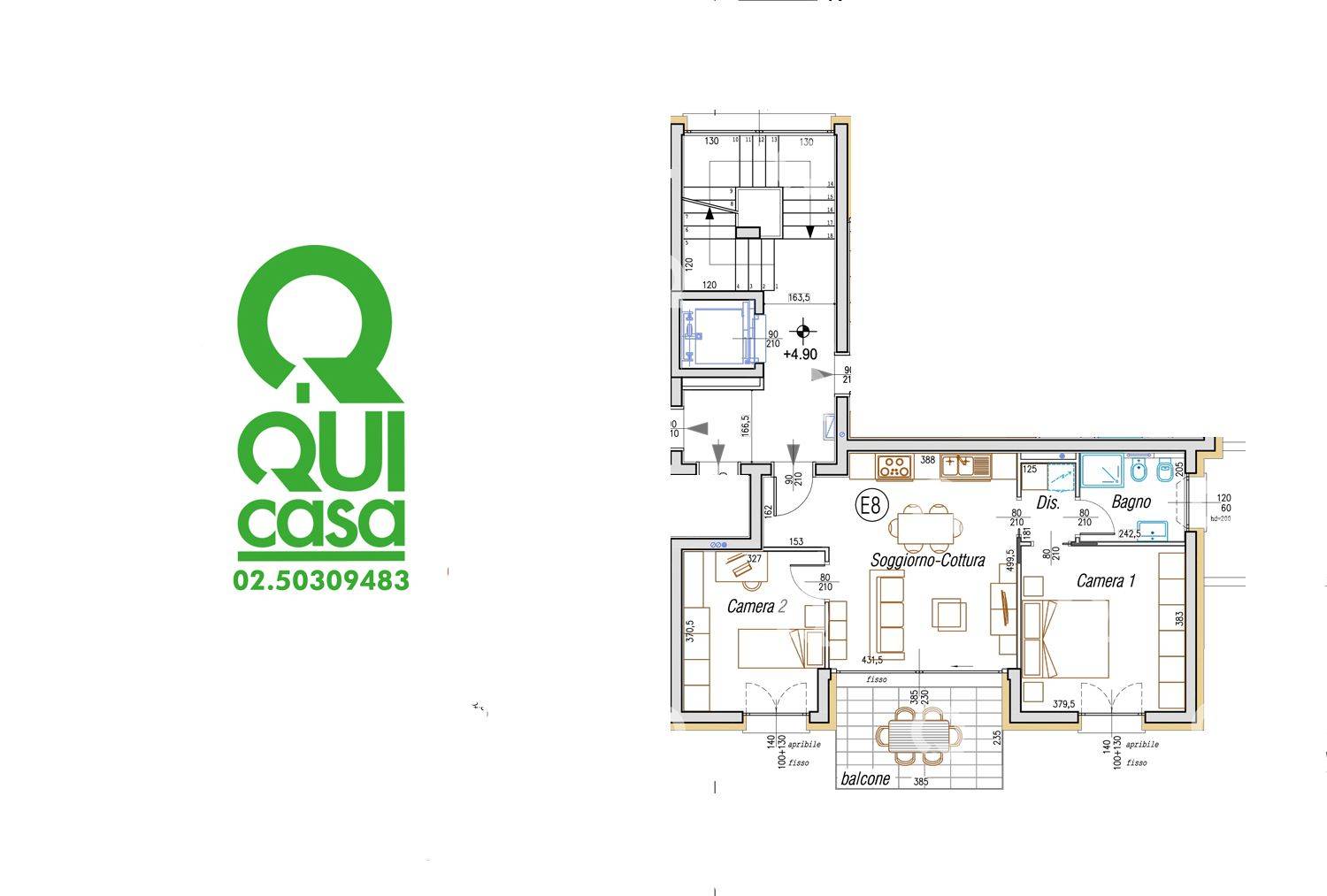 Trilocale via Bernardino Luini, Lomazzo