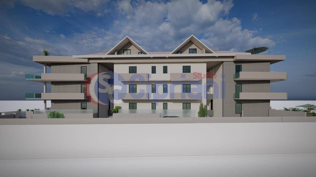 Trilocale via Giorgio Amendola, Parete