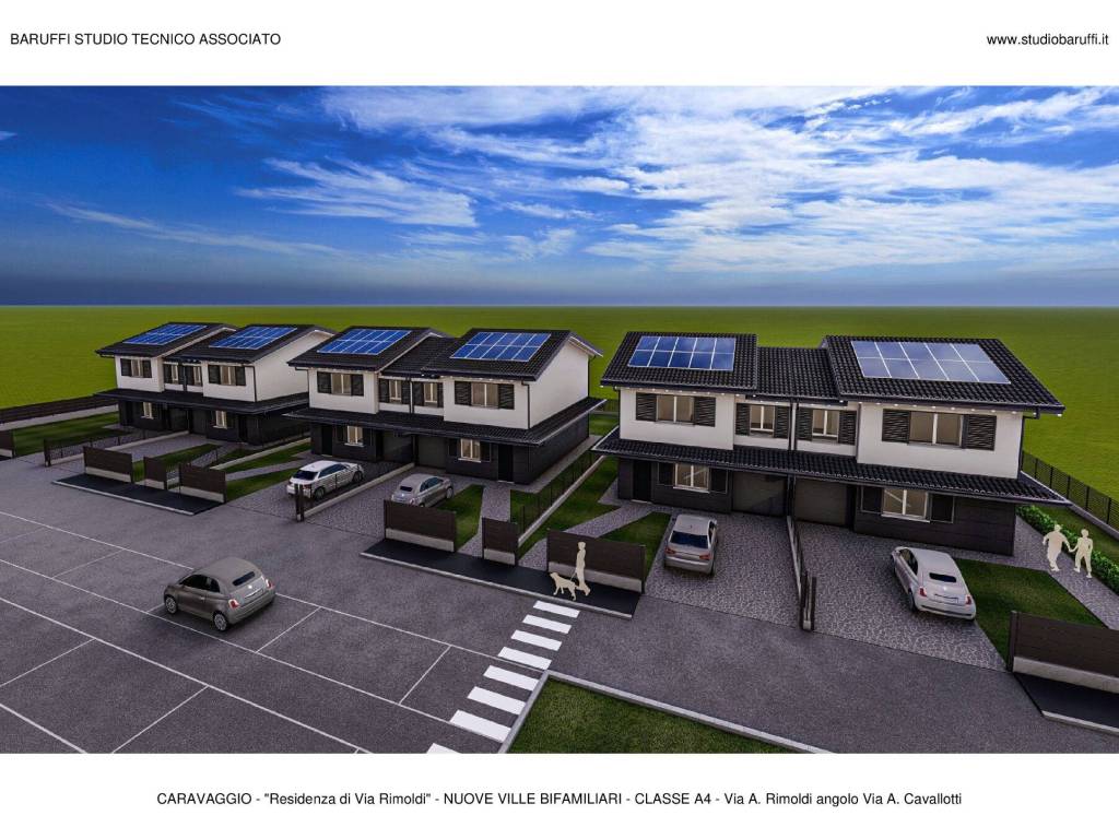 Vendita Villa bifamiliare in via Antonio Rimoldi Caravaggio. Nuova ...
