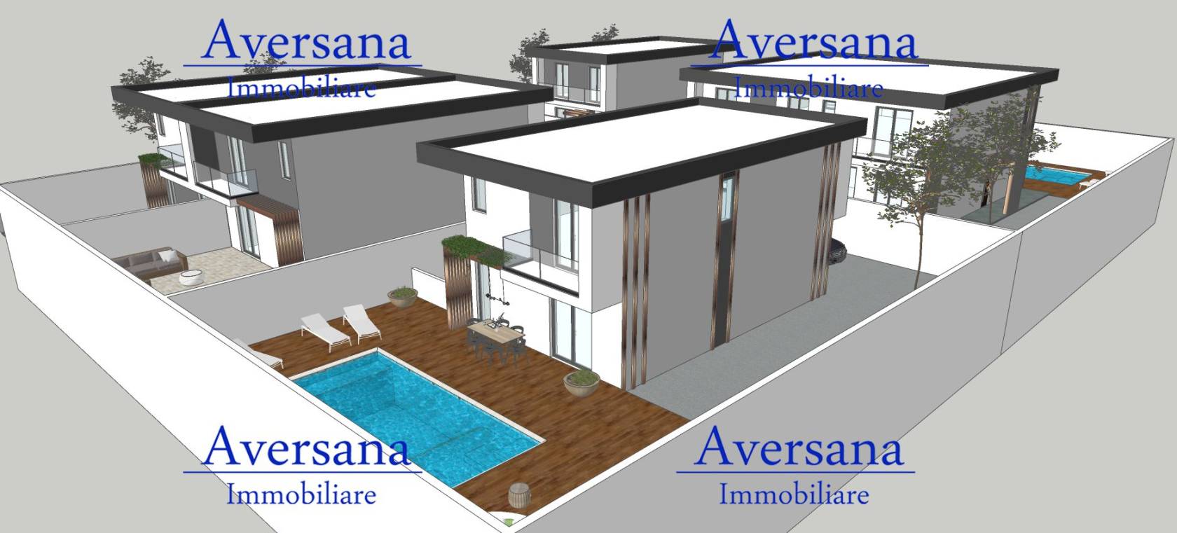 Villa unifamiliare via Giorgio Amendola, Parete