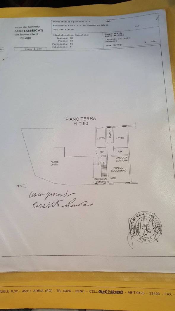 Trilocale via San Pietro 26, Centro, Adria