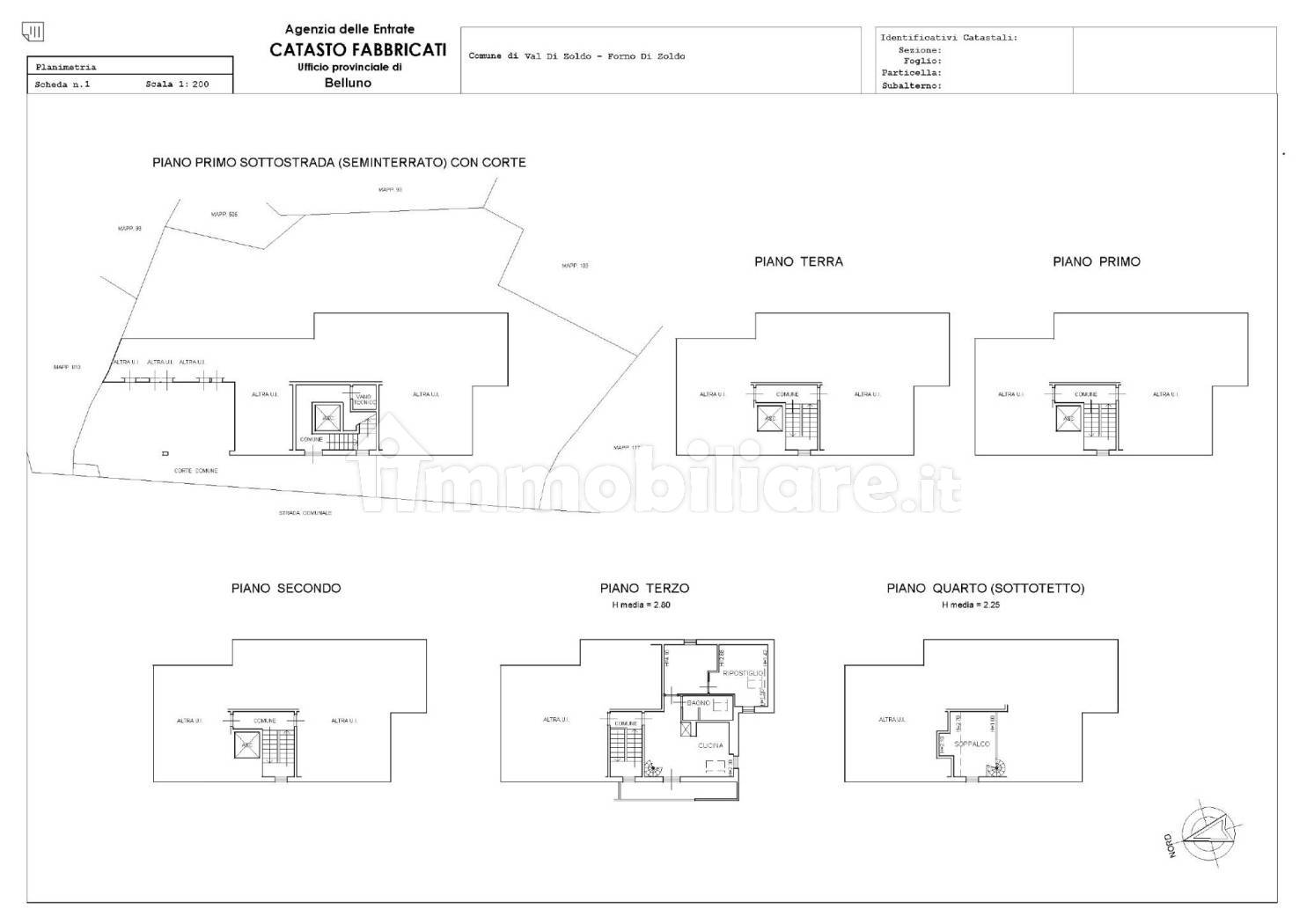 Trilocale buono stato, quarto piano, Pralongo, Val di Zoldo