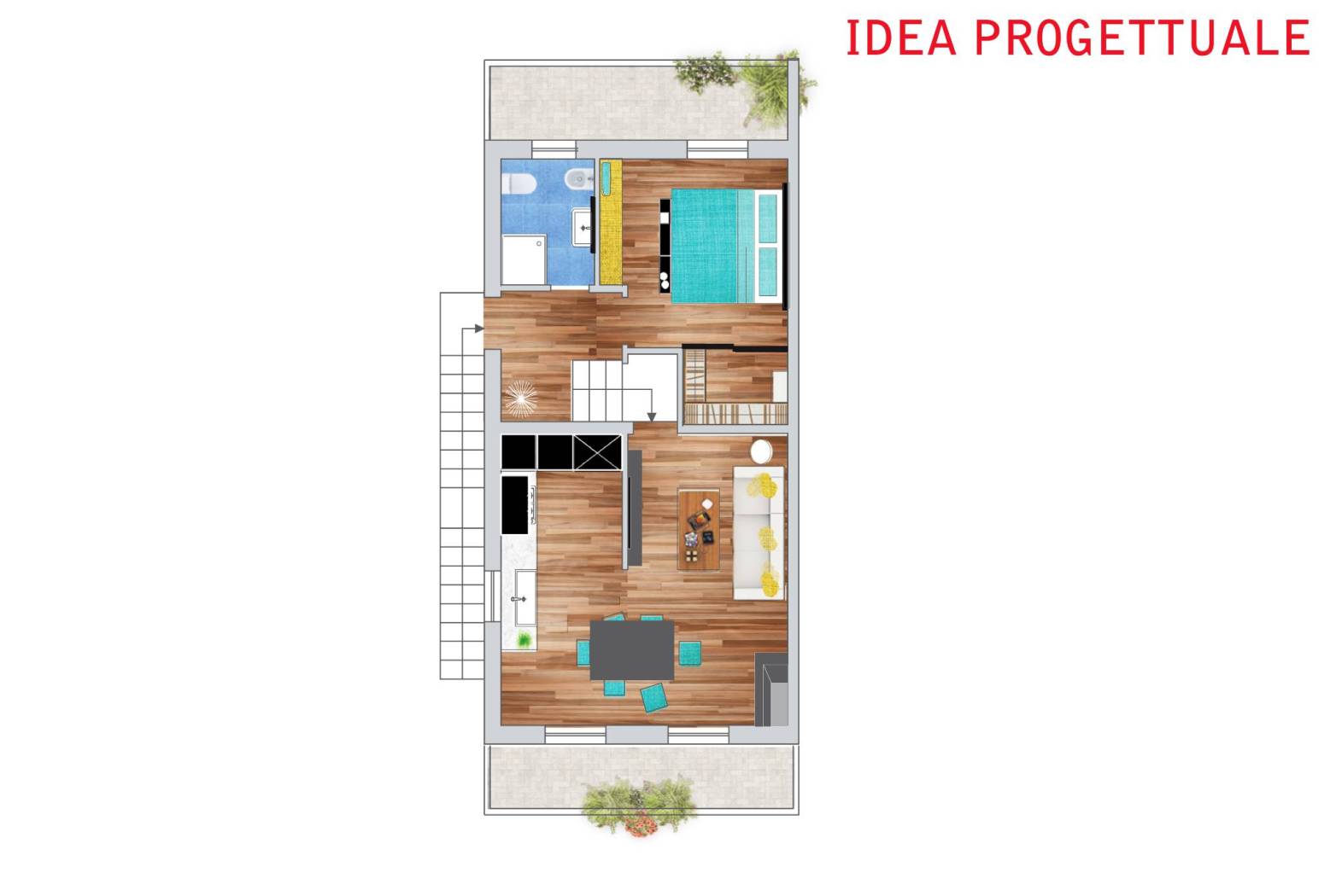 Trilocale via Marrocco, Centro, Mozzagrogna