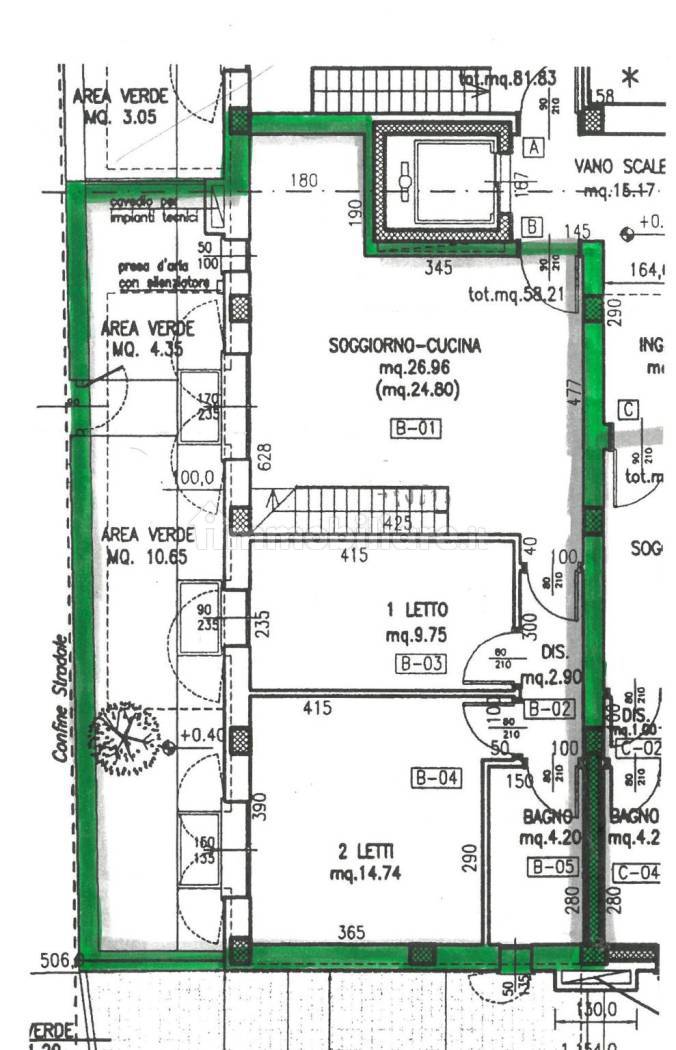 Trilocale nuovo, piano terra, San Benedetto, Forlì