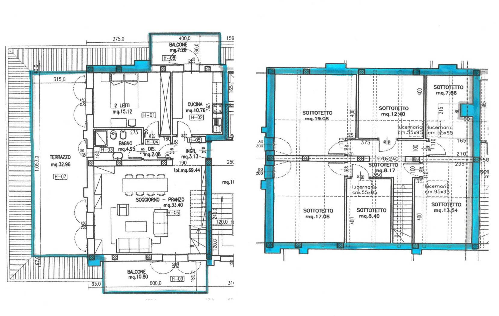 Attico nuovo, 195 m², Foro Boario, Forlì