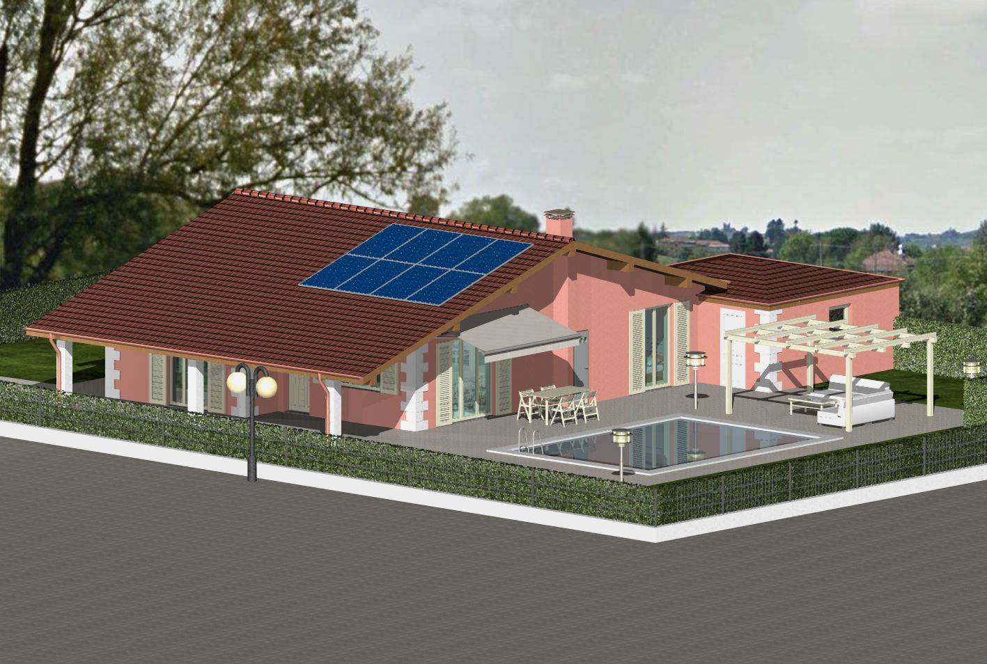 Villa unifamiliare, nuova, 130 m², Nizza Monferrato