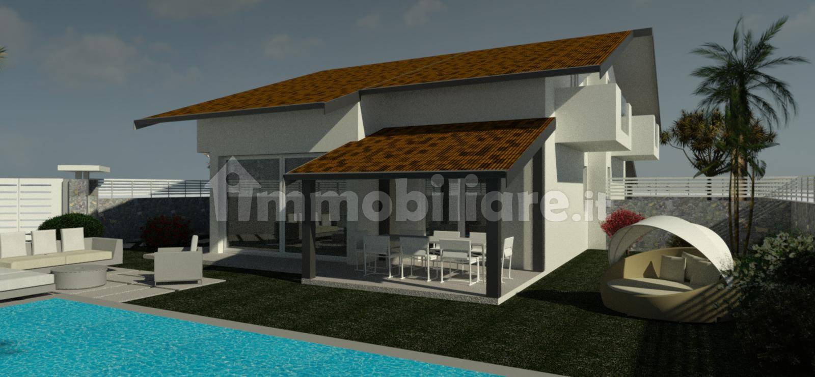 Villa bifamiliare, nuova, 110 m², Aci Sant&#x27;Antonio