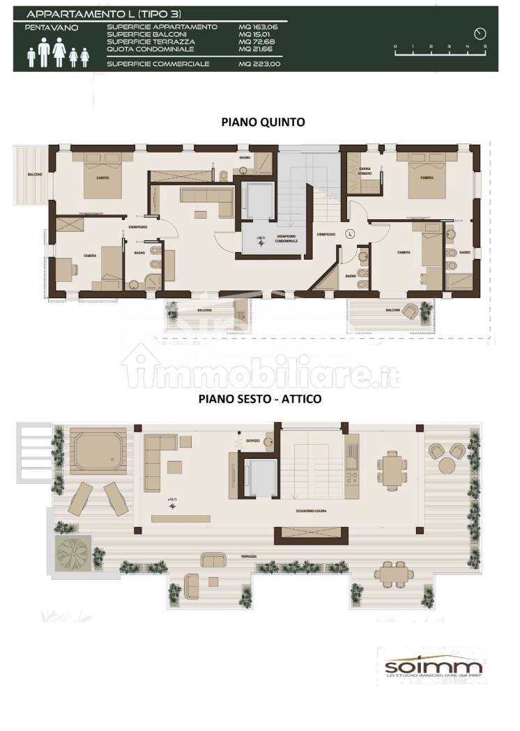 Attico via amat 3, Piazza della Repubblica, Cagliari