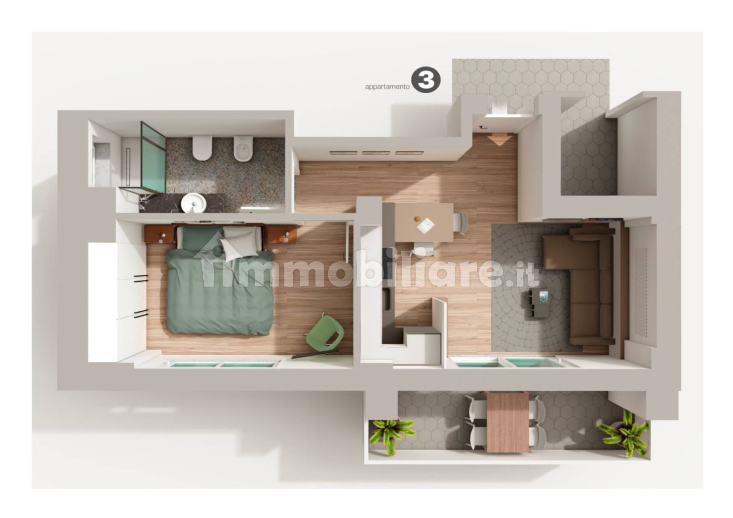 Trilocale viale Tito Speri 29, Abissinia, Riccione
