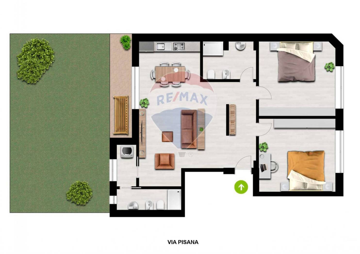 Trilocale nuovo, piano terra, Legnaia - San Quirico - Monticelli, Firenze