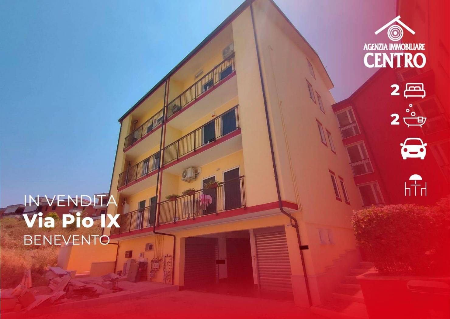 Trilocale via Pio IX, Centro, Benevento