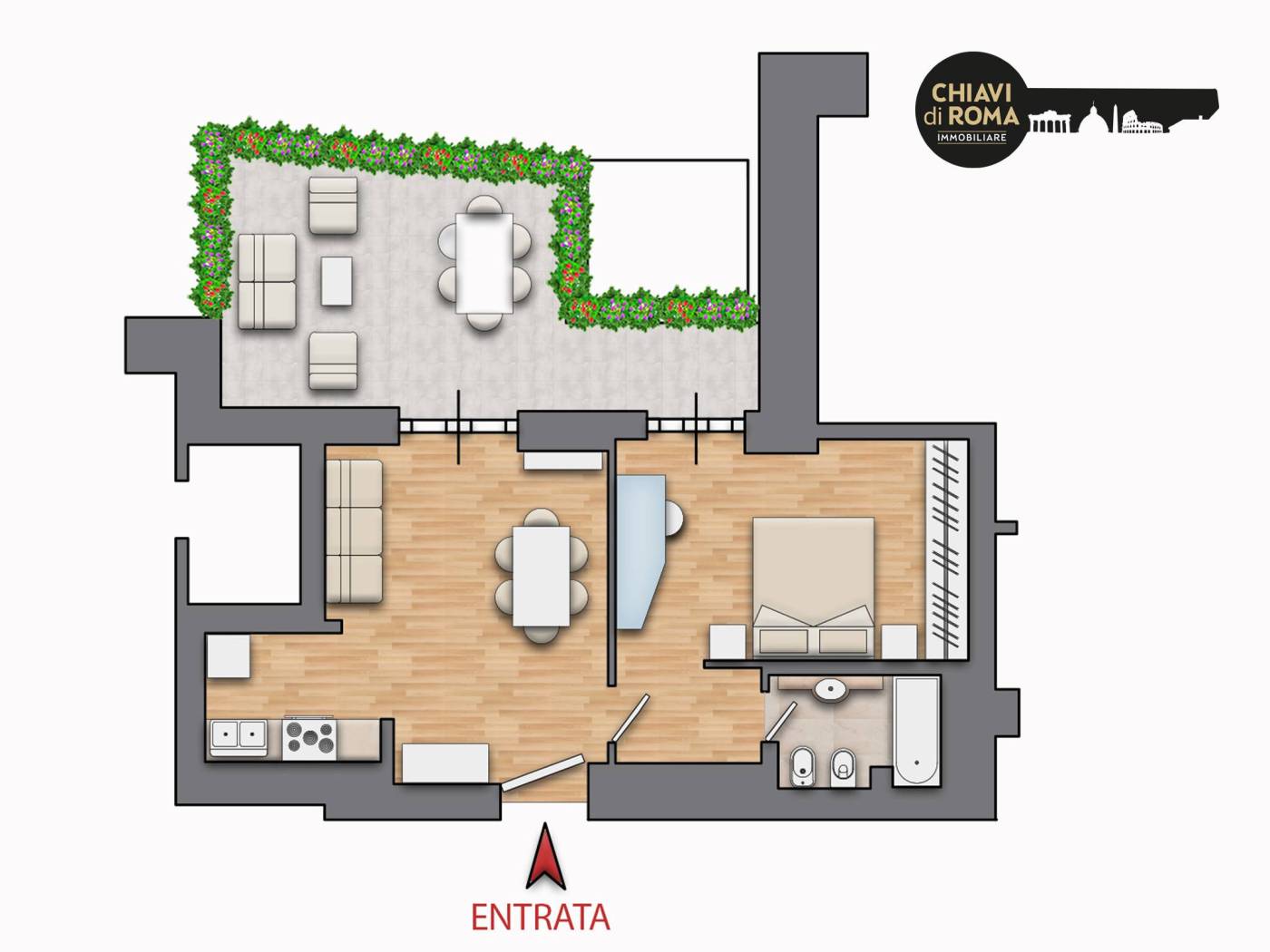 Bilocale via Paolo Frisi 23, Parioli, Roma