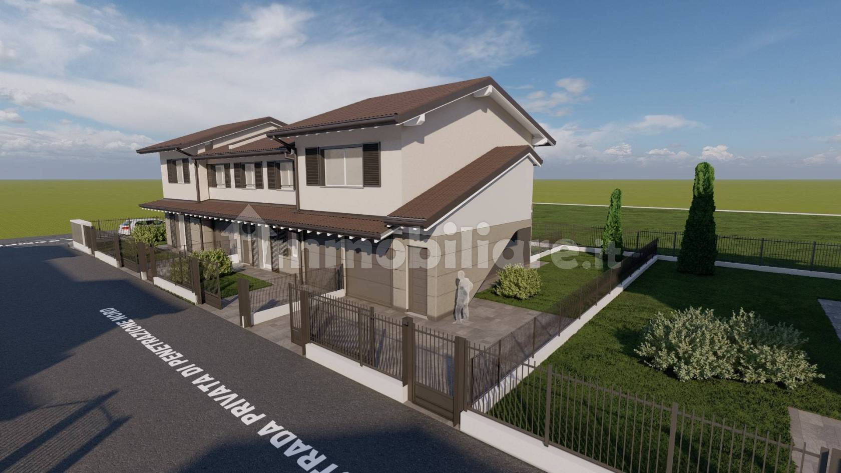 Villa plurifamiliare, nuova, 107 m², Corcagnano, Parma