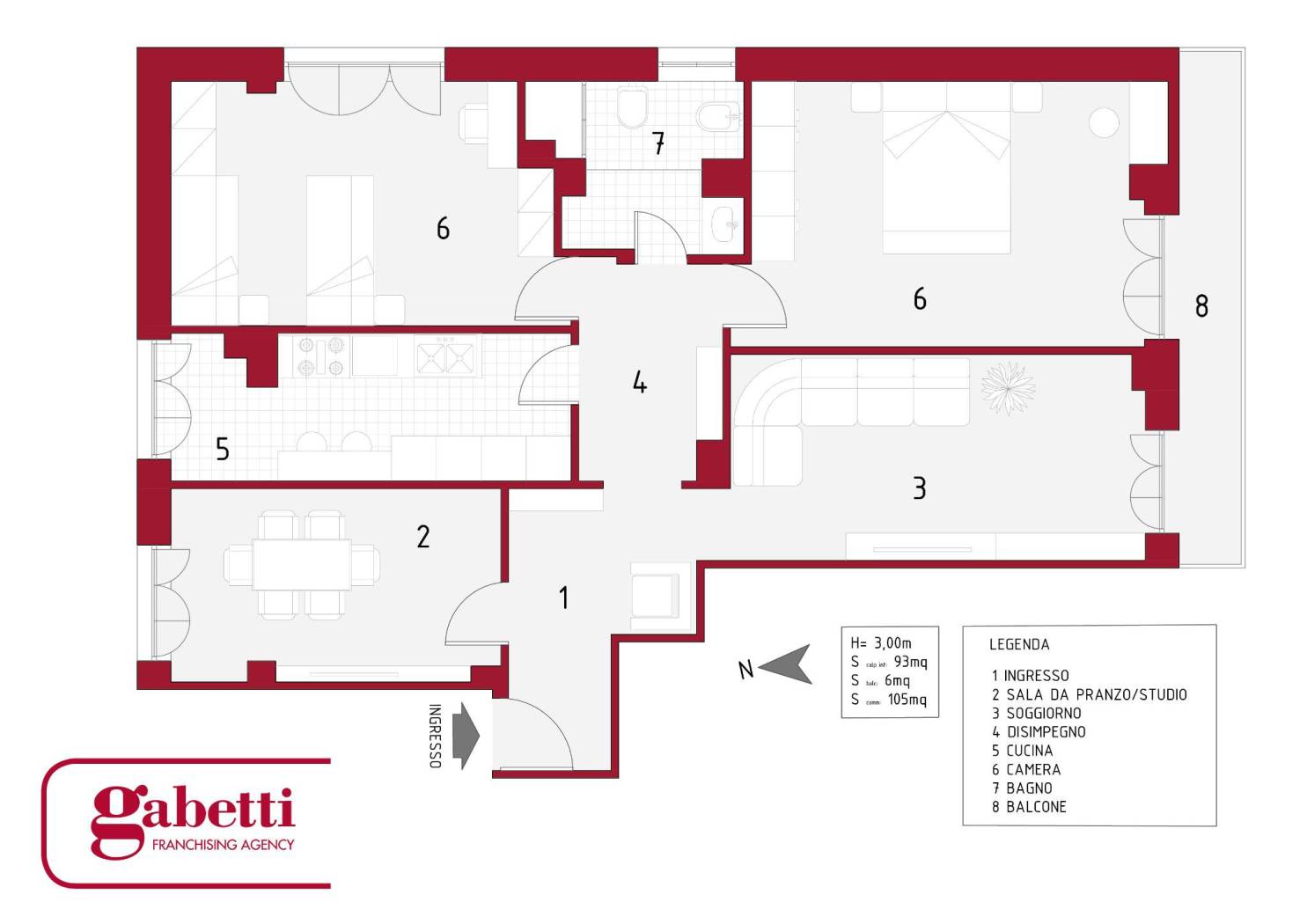 Quadrilocale piazza Gabriele D'Annunzio 64, Fuorigrotta, Napoli