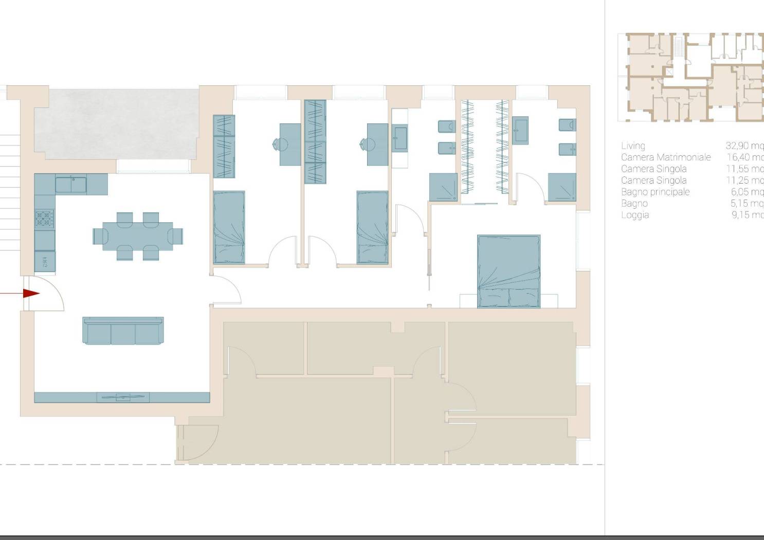 Quadrilocale nuovo, primo piano, Centro, Falconara Marittima