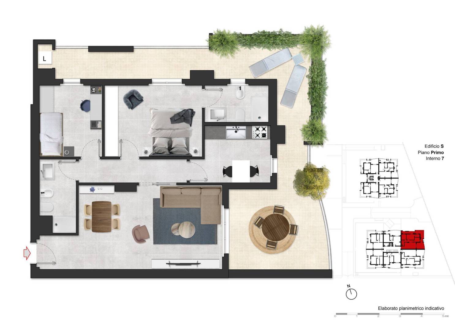 Trilocale via Villa di Faonte 102, Tufello, Roma