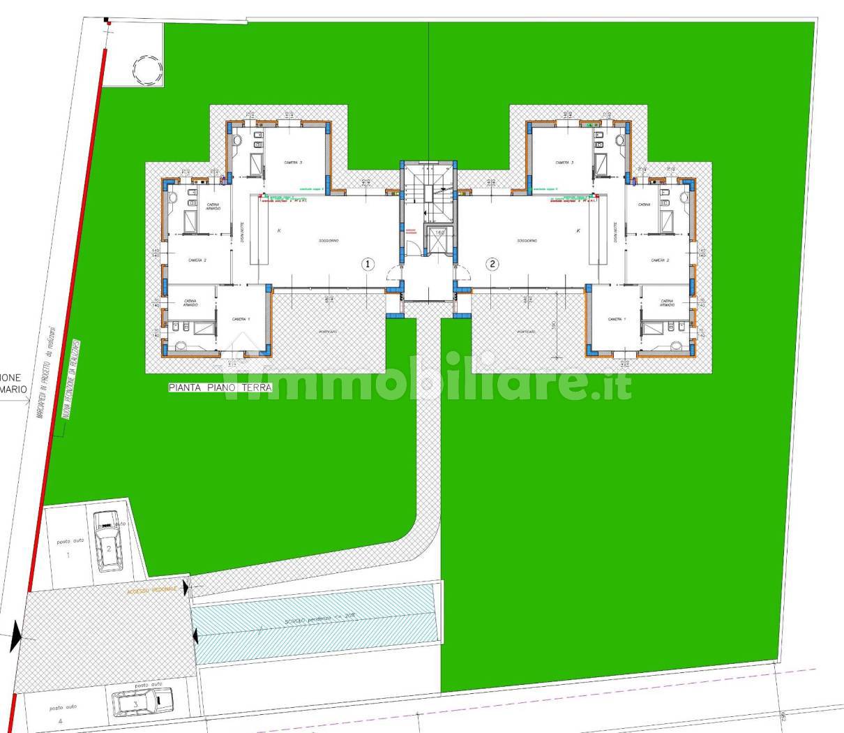 Appartamento in villa via Cesare Battisti 11, Centro, Mariano Comense