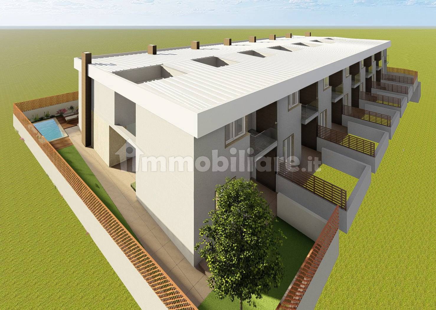 Villa a schiera viale della Libertà, Lusciano