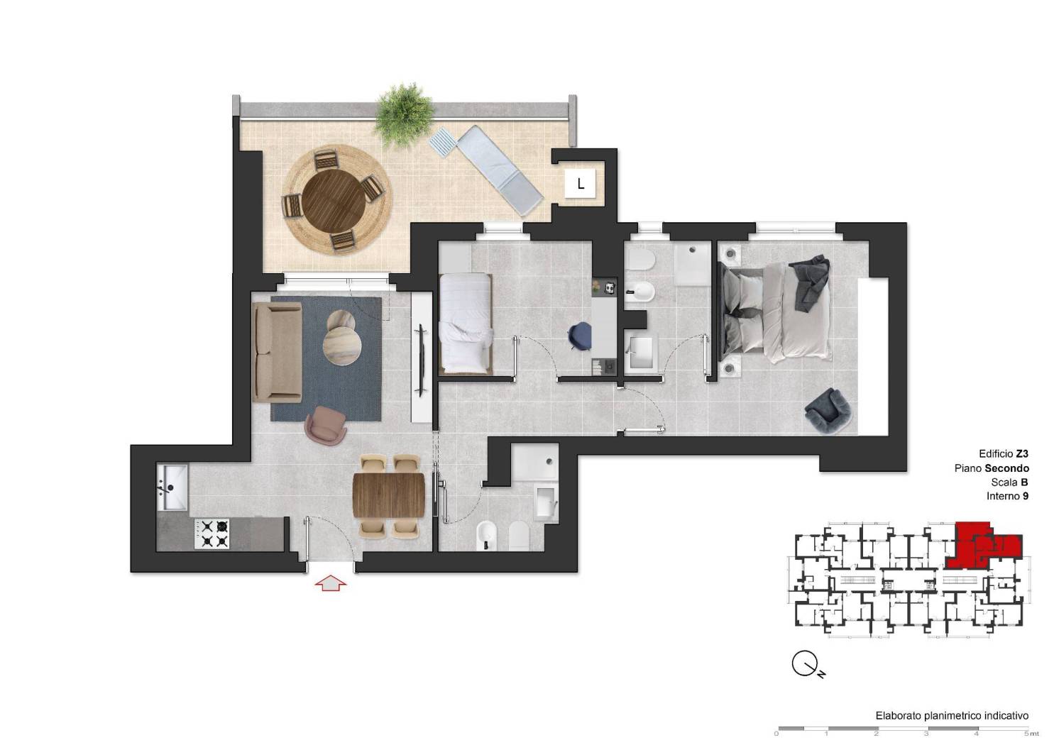 Trilocale via Collatina 343, Tor Sapienza - La Rustica, Roma