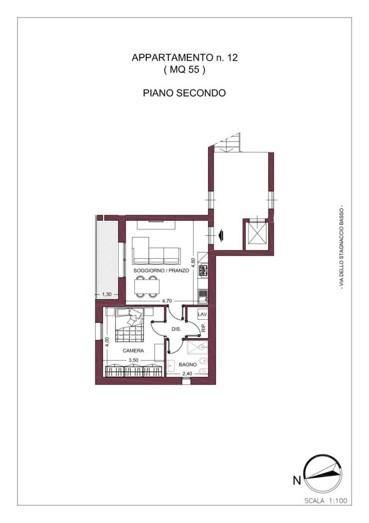Bilocale nuovo, secondo piano, Badia a Settimo, San Colombano, Scandicci