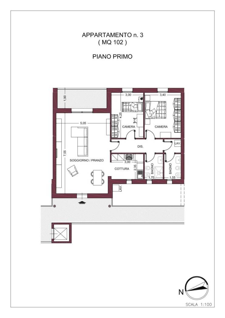 Appartamento nuovo, secondo piano, Badia a Settimo, San Colombano, Scandicci
