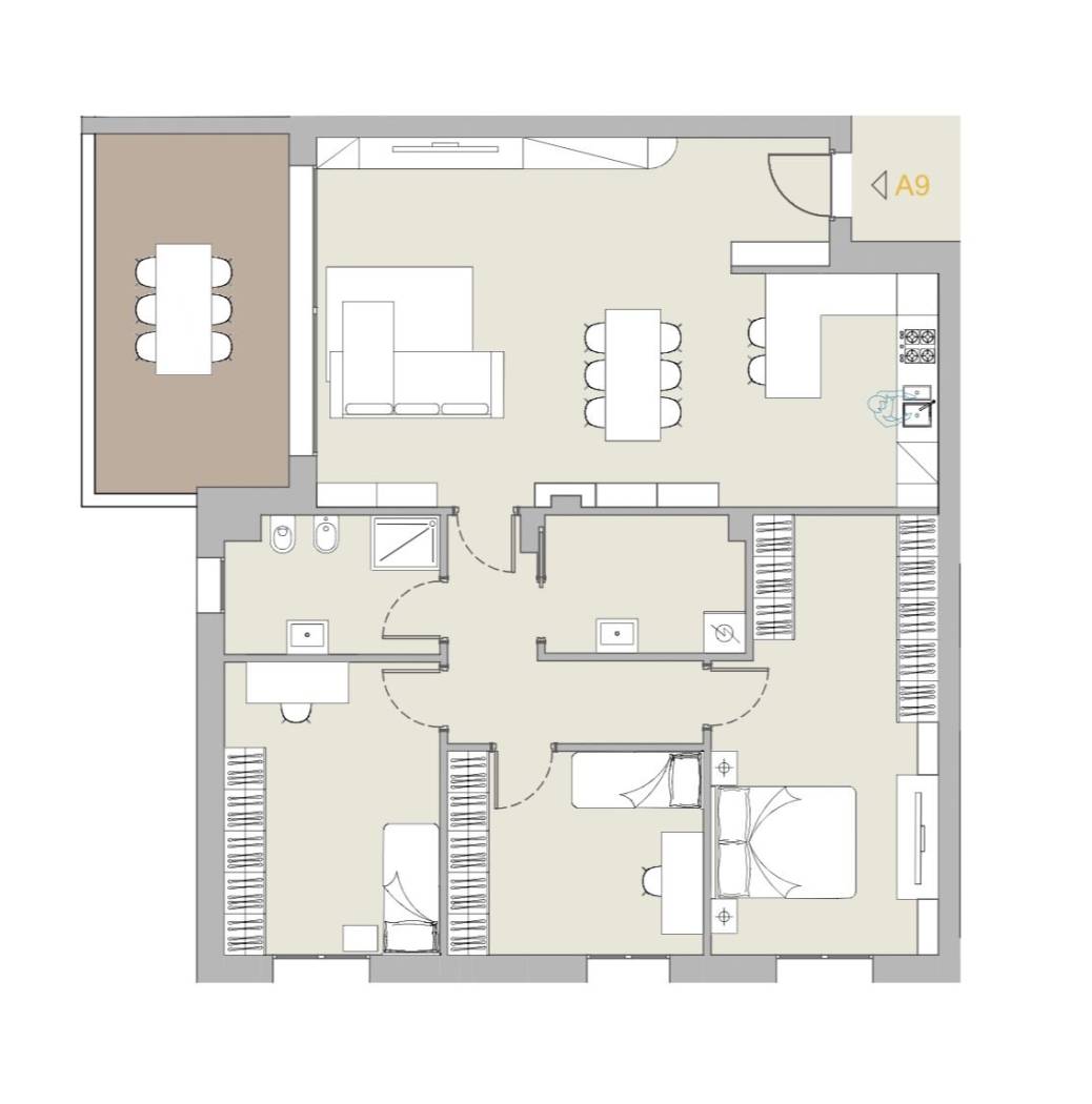 Quadrilocale via Monte Rosa 1, Uggiate Trevano, Uggiate-Trevano