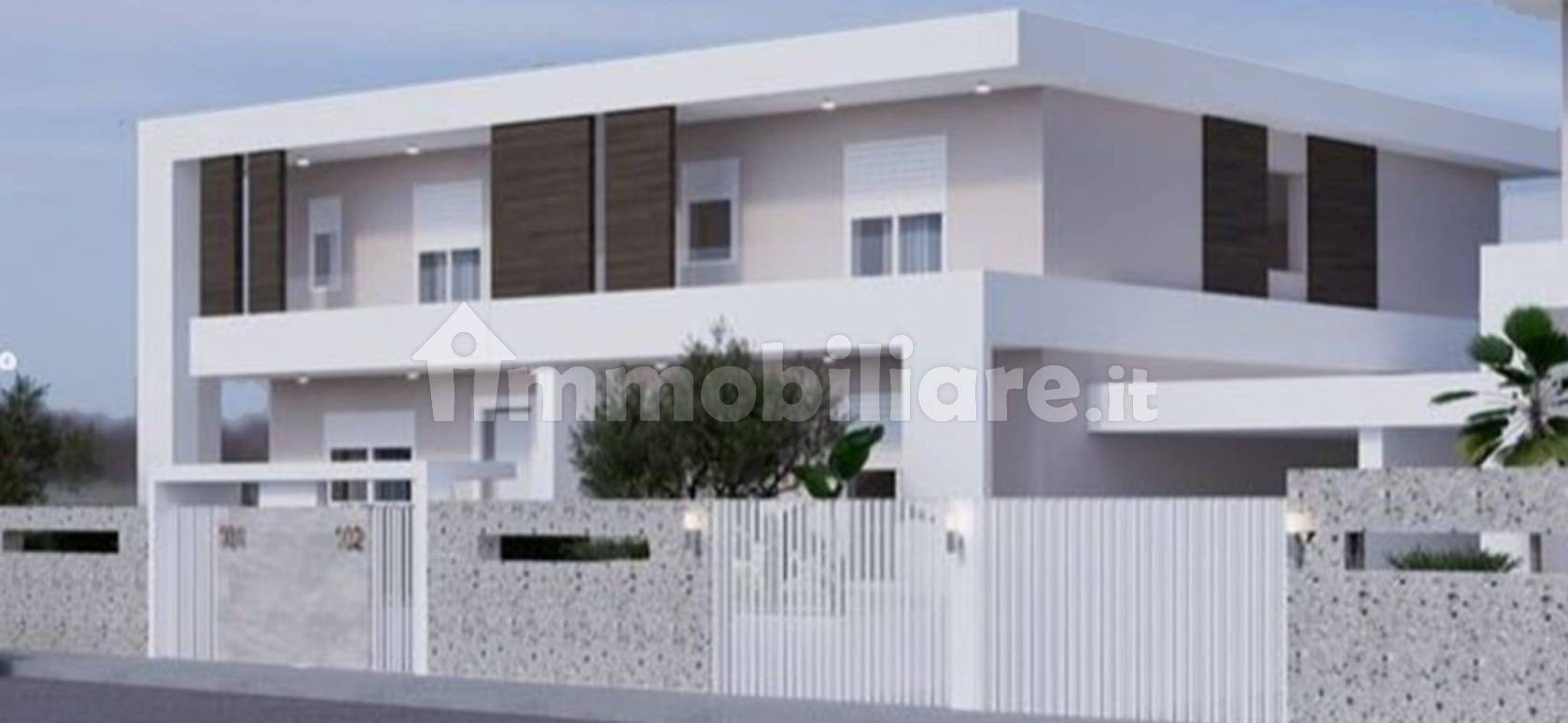 Villa unifamiliare via Sandro Pertini, Parete