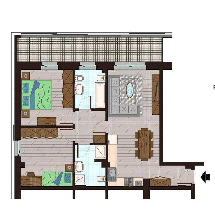 Trilocale nuovo, secondo piano, Centro, Codogno