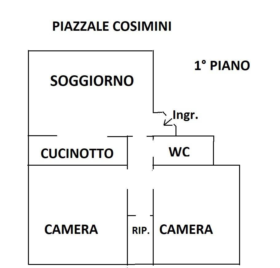 Trilocale piazzale Archimede Cosimini, Stazione - Via Roma, Grosseto