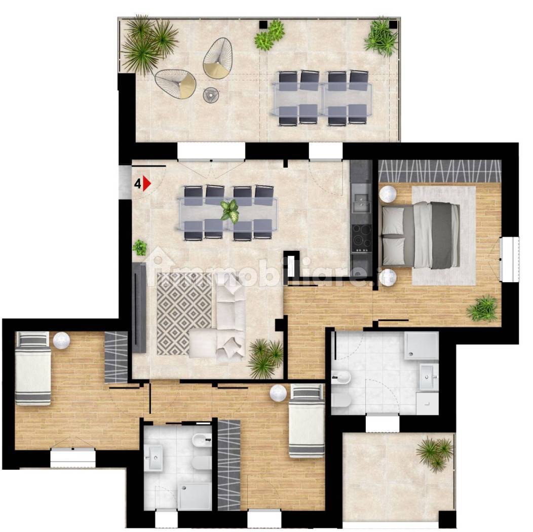 Appartamento in villa, nuova, 133 m², Budrio