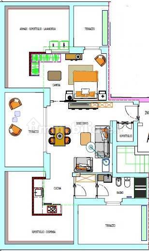 Bilocale piazza Savoia 2, Centro, Busca