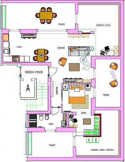 Bilocale piazza Savoia 2, Centro, Busca