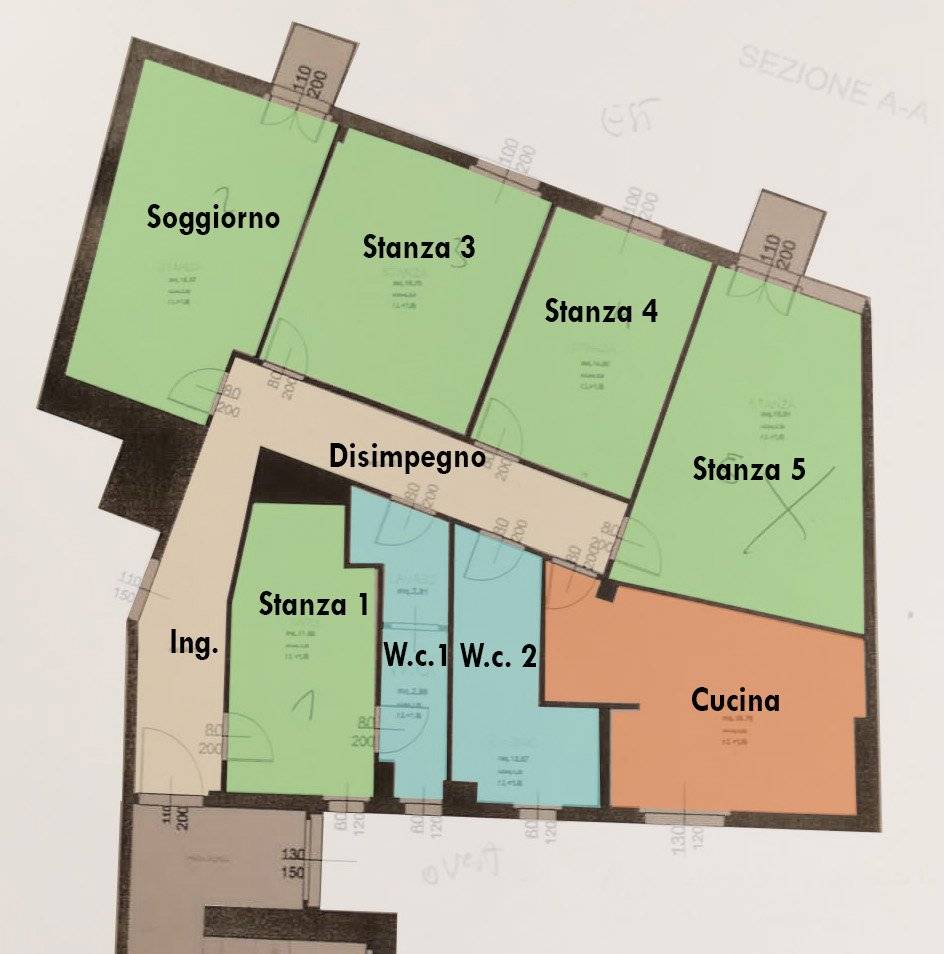 Appartamento ottimo stato, quarto piano, Centro Storico, Trento
