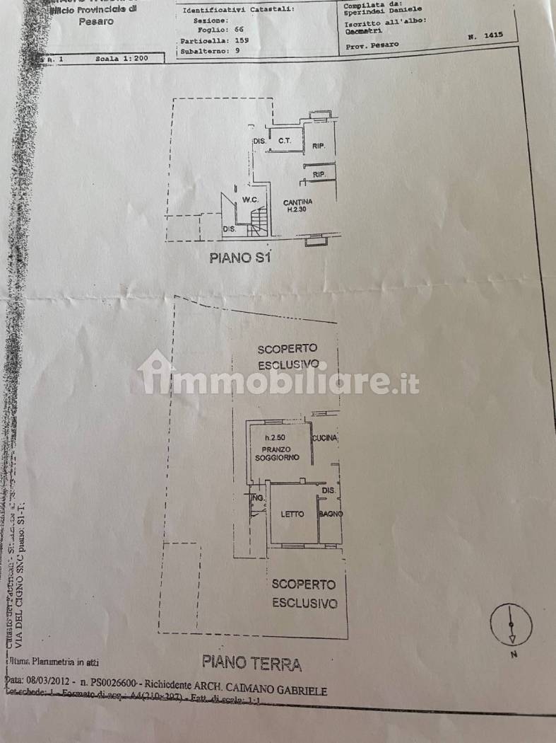 Bilocale via del Cigno 16, Trebbiantico, Pesaro