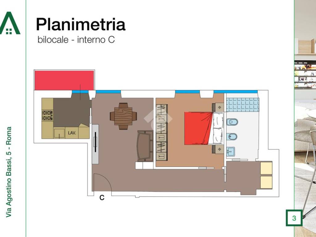 Vendita Appartamento Roma. Bilocale in via Agostino Bassi 5. Nuovo ...