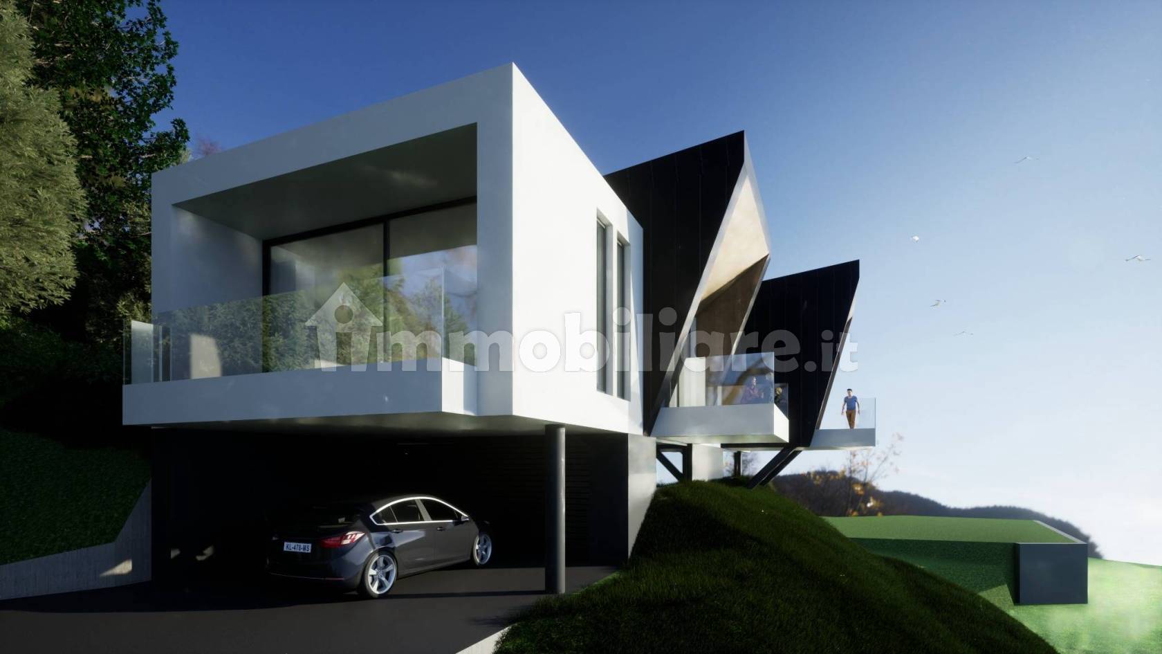 Villa unifamiliare, nuova, 207 m², Centro, Alzano Lombardo