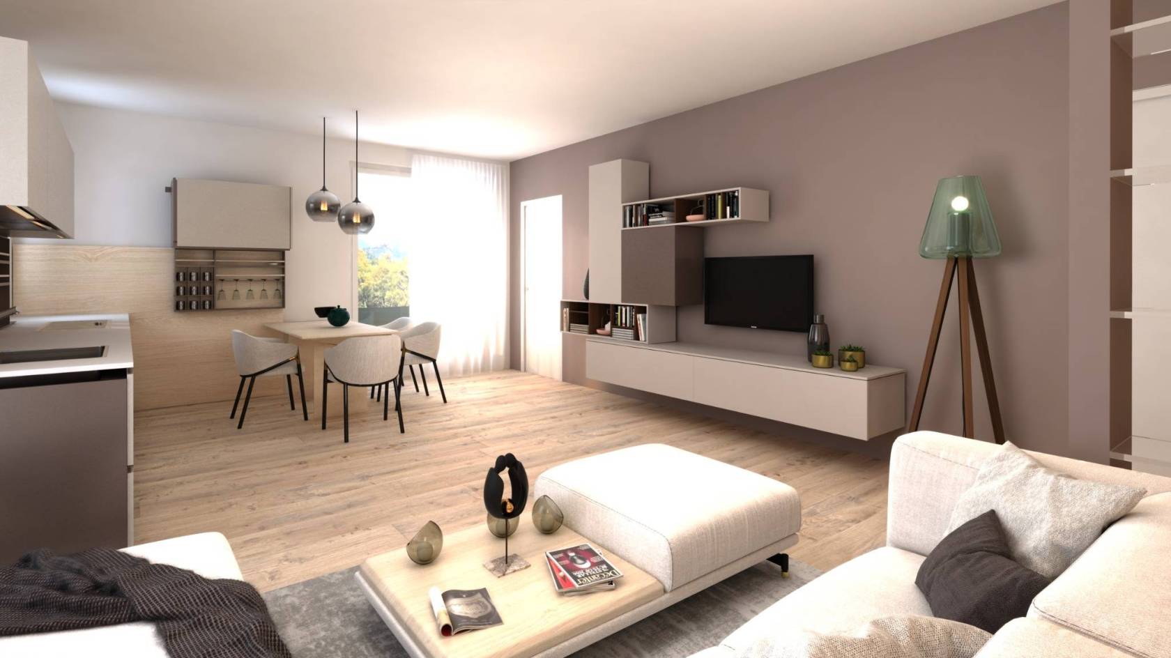 Trilocale via Po 23, Scanzorosciate