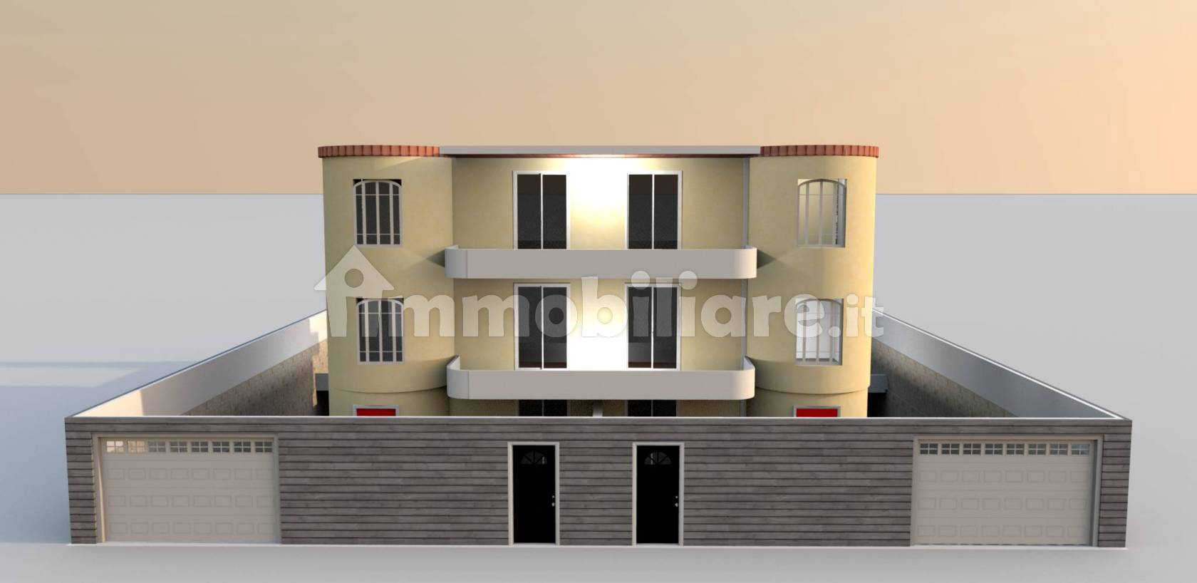 Villa bifamiliare, nuova, 431 m², Teverola