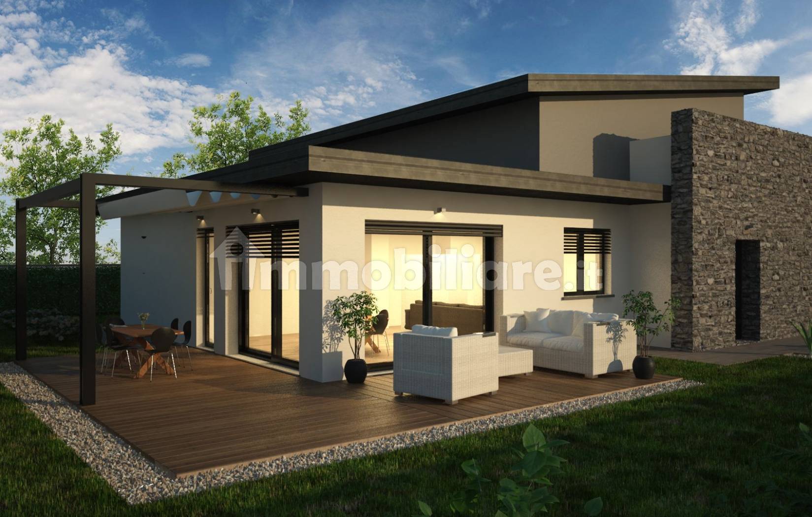 Villa unifamiliare, nuova, 200 m², Pontirolo Nuovo