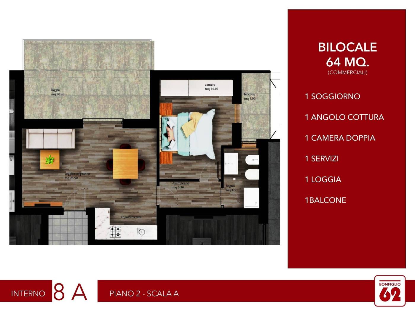 Bilocale via Francesco Bonfiglio 62, Torrevecchia, Roma