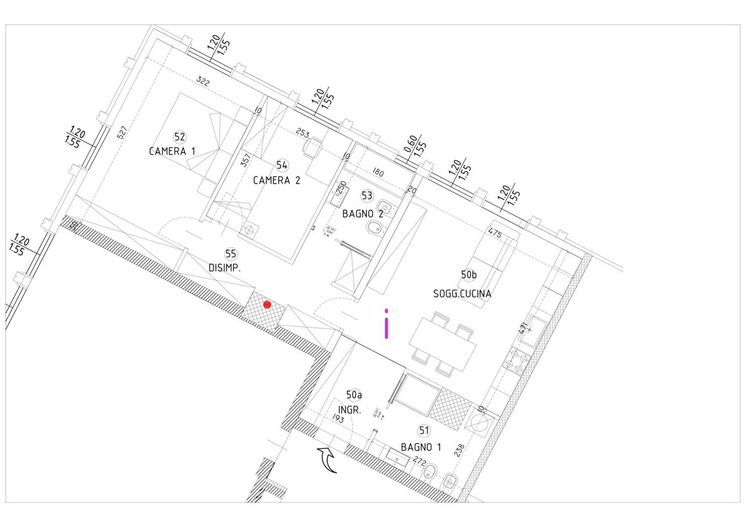 Trilocale Riviera dei Mugnai, Savonarola - Ponte Molino, Padova