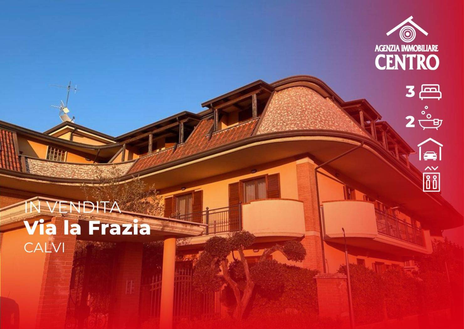 Quadrilocale via La Frazia, Calvi