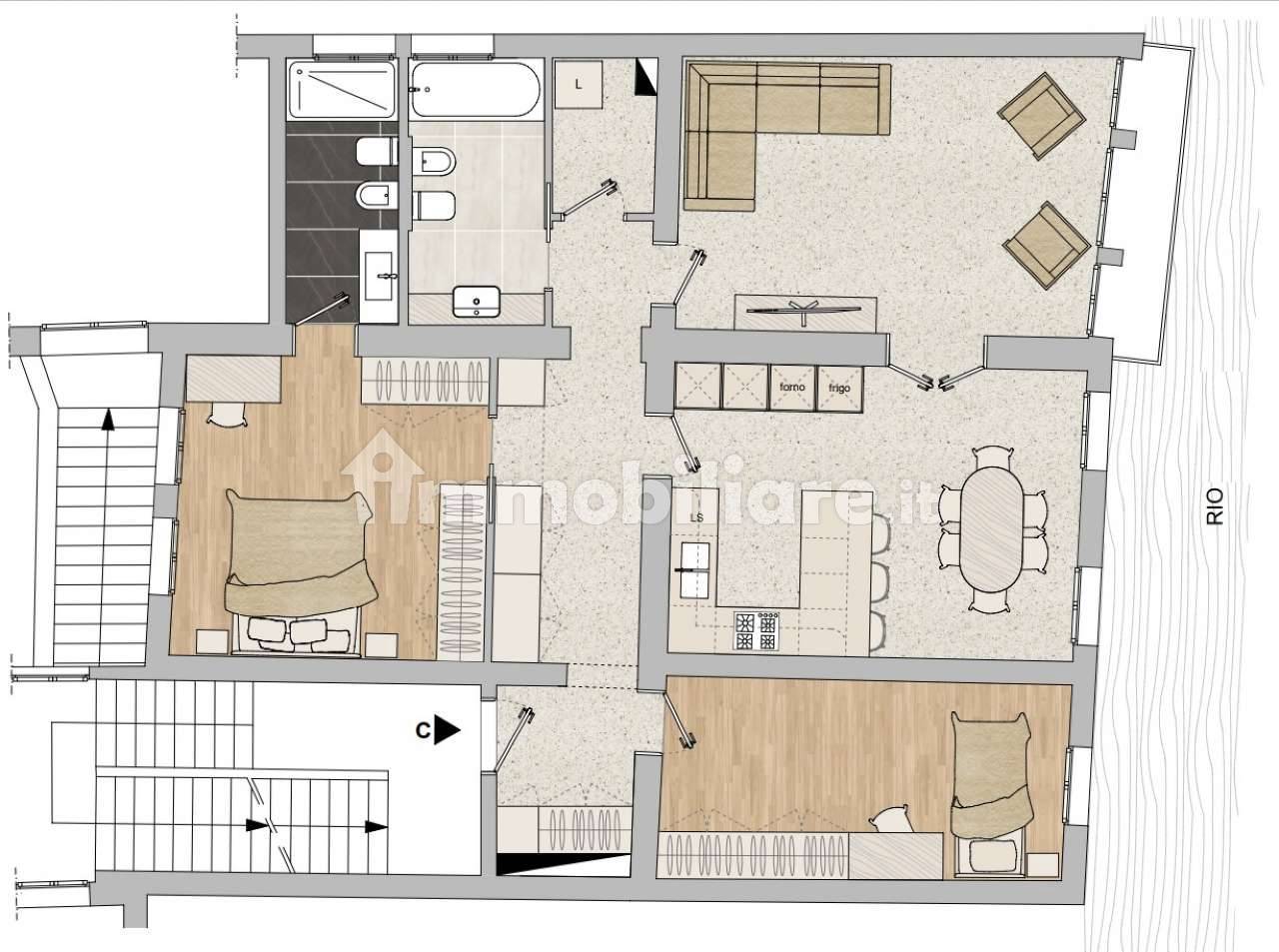 Appartamento nuovo, primo piano, Santa Croce, Venezia