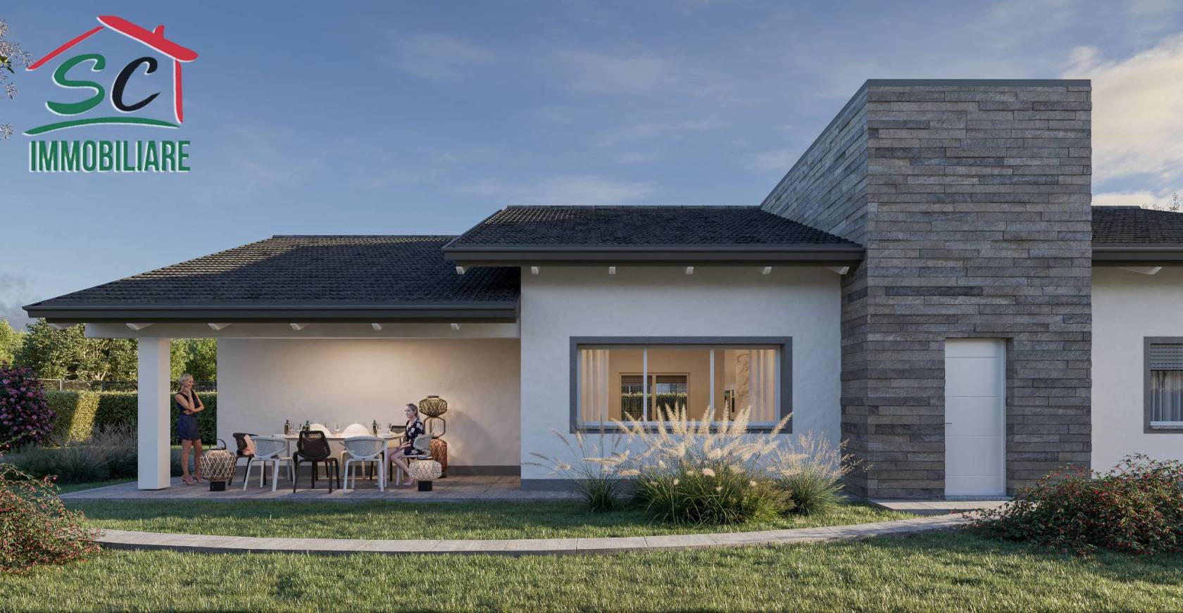 Villa unifamiliare, nuova, 205 m², Villa Guardia