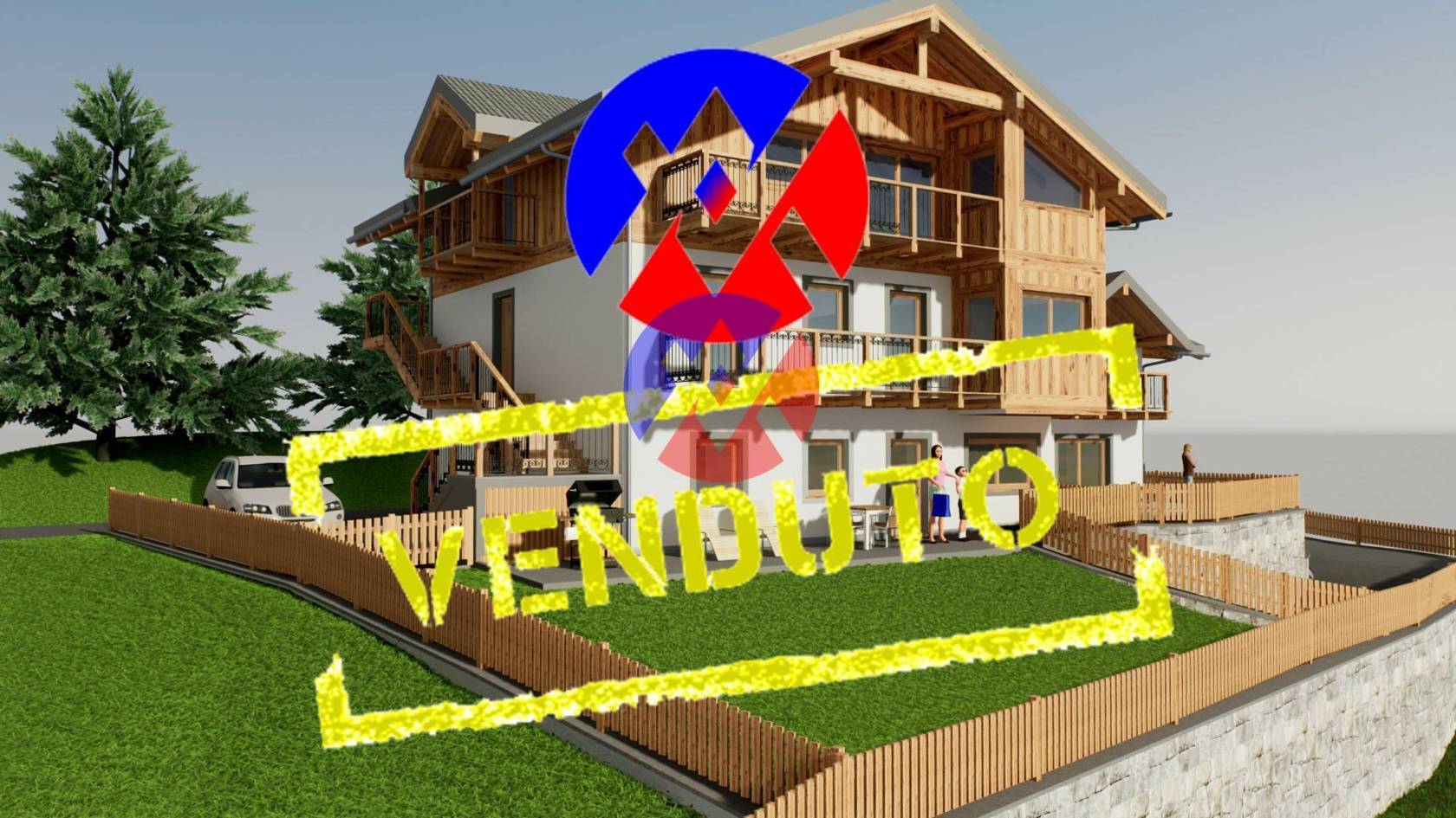 Quadrilocale Strada de Valene, Centro, Moena