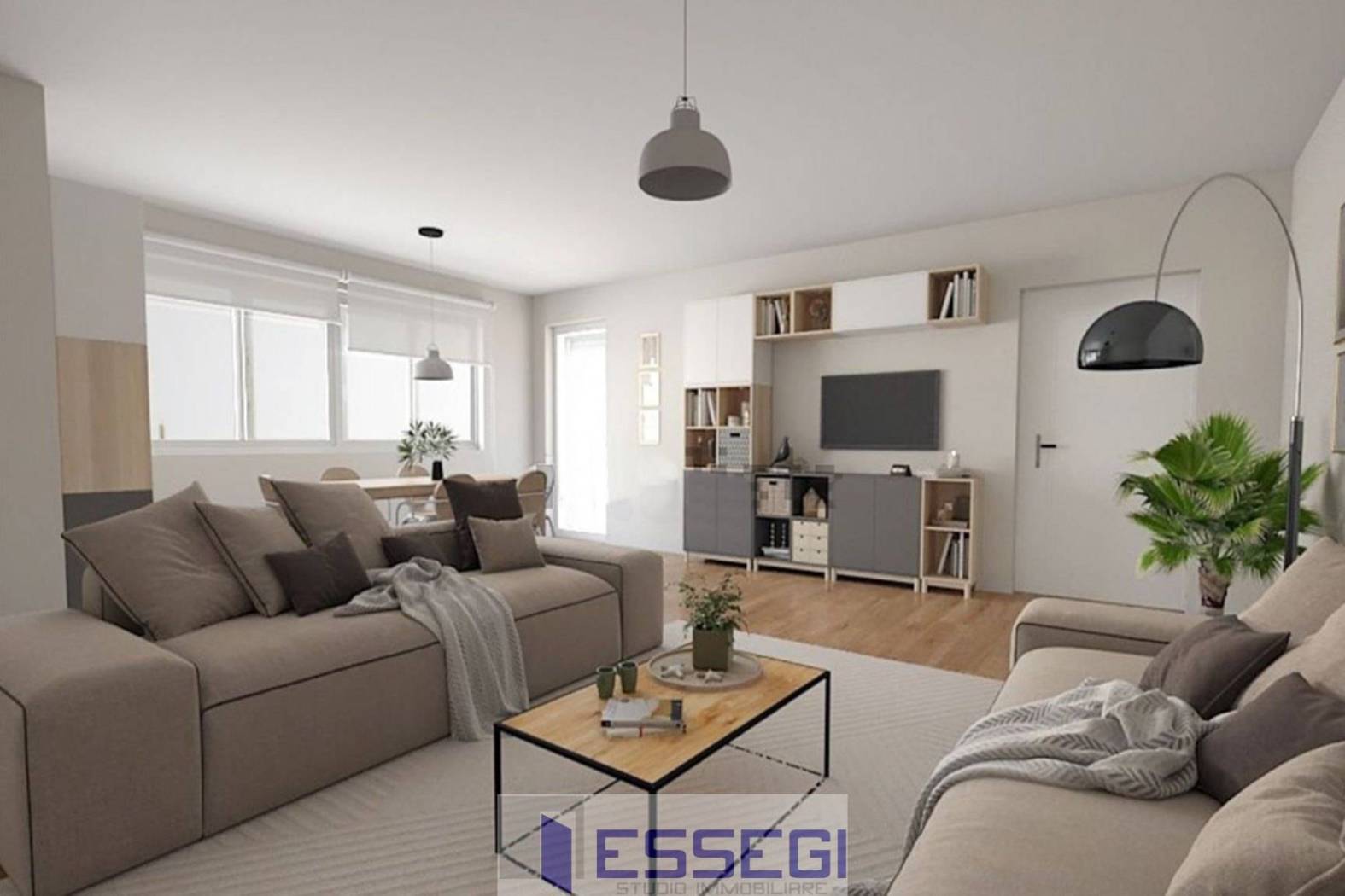 Trilocale via Milano 19, Centro, Brenna